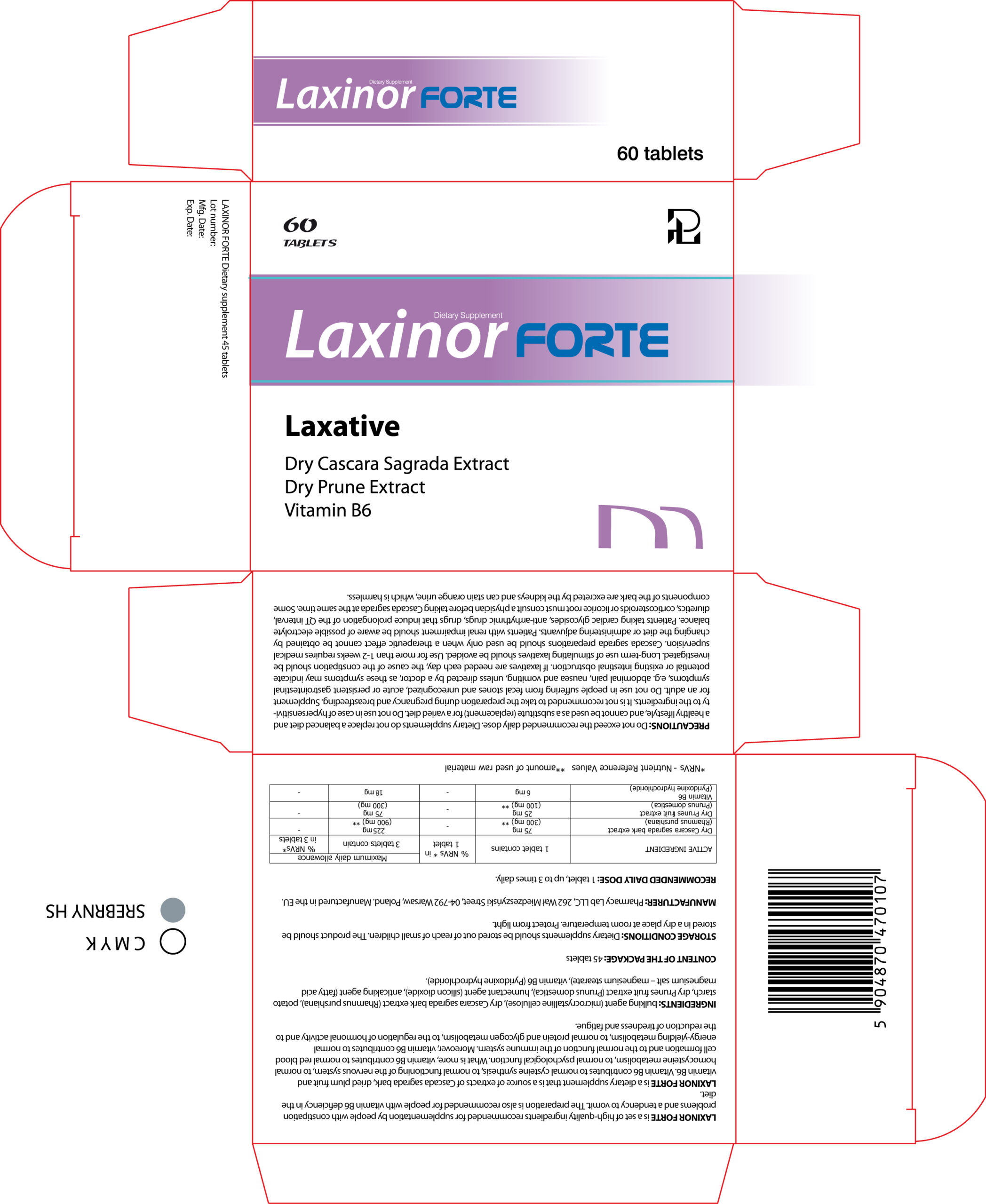 LAXINOR FORTE tablets – Pharmacy Lab